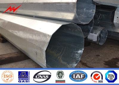 China IP65 Tubular Galvanized Steel Pole For 69kv Electrical Transmission Line for sale