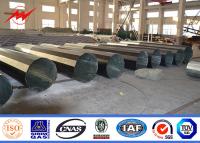 China 6mm Octagonal 132KV 15m 30m Steel Power Pole for sale