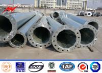 China 220KV Electrical Steel Pole Galvanized Tapered Tubular Power Transmission Line for sale