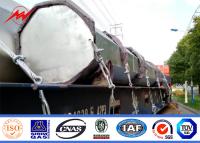 China 90ft 100ft 110ft Power Distribution Poles With Galvaniztion for sale