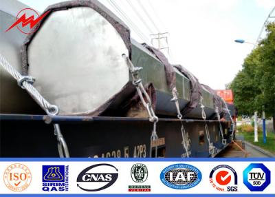 China 90ft 100ft 110ft Power Distribution Poles With Galvaniztion for sale