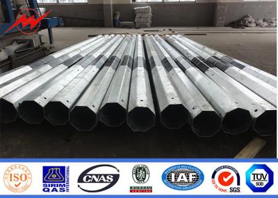 China 40ft 500kg Hot Dip Galvanised Tubular Steel Pole for sale