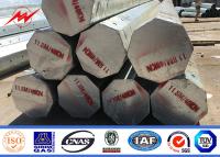 China 8m 16m Africa Pole Outside Electrical Line Steel Power Pole With Minium Yield Strength 500Mpa for sale