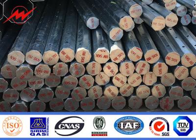 China 33KV Galvanized Line Transmission Steel Power Pole Tubular Octagonal Electrical Distribution for sale