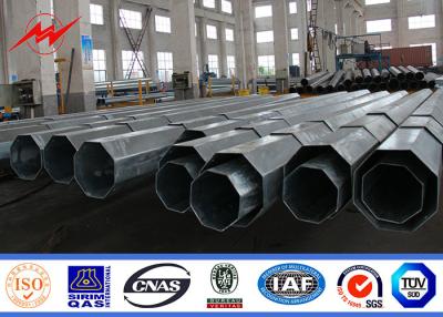 China ASTM A572 GR50 15m 16m  Tubular Steel Pole For Power Distribution Line Project for sale