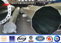 China Octagonal 80ft 90ft Hot Dip Galvanized Steel Tubular Pole ASTM A123 for sale