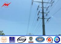 China 12m Columniform Galvanized Steel Pole Wind Speed 160km/Hour 30m/S for sale