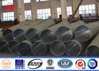 China 15m 1200Dan 2000dan Galvanized Steel Power Pole For Outside Distribution Line for sale