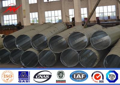 China 15m 1200Dan 2000dan Galvanized Steel Power Pole For Outside Distribution Line for sale