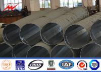 China Polygon 12m ASTM A123 Galvanizing Steel Tubular Pole 69KV for sale