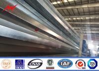 China 14m 1600 Dan Conical Hot Dip Galvanized Pole With 2.5m Length Cross Arm for sale