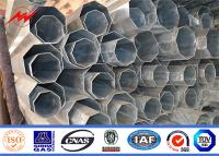 China ASTM A123 Utility Power Poles Galvanization And Color Polyester Coating for sale