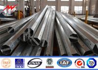 China 11kv Utility Power Poles Hot Dip Galvanized Octagonal for sale