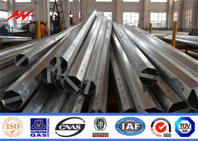 China 11kv Utility Power Poles Hot Dip Galvanized Octagonal for sale