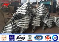 China 12m Single Arm Street Light Pole Square Galvanised Lamp Post for sale