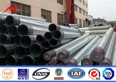 China 12m Q345 3mm Steel Power Pole Hot Dip Galvanized for sale