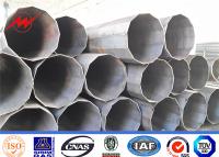 China NEA NGCP Galvanized Steel Pole Meralco Shockproof Hot Dip For Power Transmission for sale