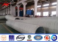 China Hot Dip Galvanized Steel Power Poles 10kv - 550kv 300-1000kg Design Load for sale