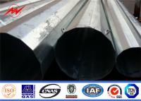 China Galvanized 11m 33kv Transmission Line Poles With Anti Wind Capacity 36.9m/S For Overhead Project for sale
