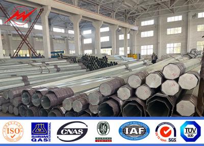China NPC Standard Galvanized Steel Power Pole 5mm With Q235/Q345 Material for sale