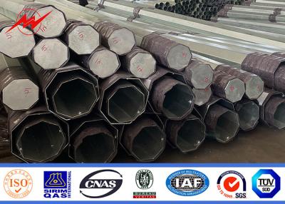 China High Voltage 33kv Power Transmission Poles Double Circuit Galvanization Steel Electric for sale
