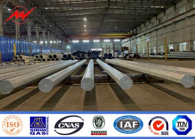 China 40feet One Section Antirust Steel Utility Pole for sale