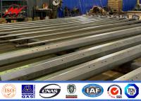 China 100ft Columniform Steel Power Pole Galvanized For Transmission Line for sale