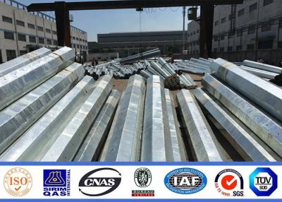 China 15m 550 Dan Utility Power Poles , Transmission Steel Pole for sale