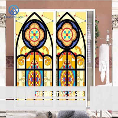 China Custom Decorative Mosaic Glass Panel with Metal Frame for Building Interior Wall Art for sale