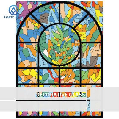 China Custom Stained Glass Ceiling Dome Decorative Skylight Handmade Building Window for sale