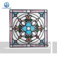 China Custom Stained Glass Ceiling Dome Decorative Skylight Handmade Building Window for sale