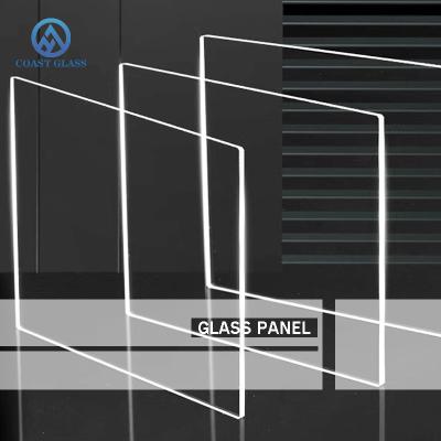 China Ultra Clear Flat Tempered Glass Panel 1mm to 6mm Custom Cut to Size for Industrial Use for sale