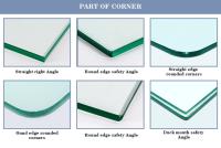 China Flat Grind Edge Glass Cut Size Clear 1mm 2mm 3mm 6mm Thickness for sale