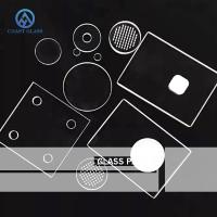 China Ultra Clear Tempered Glass Cut to Size 1mm-6mm for LED Lighting Lamp Shade Cover for sale