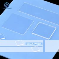China Custom Tempered Glass Cover Plate 3mm Thickness Frosted with Drilling Holes for Lighting for sale