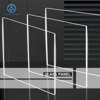 China Custom Tempered Glass Cover Plate 3mm Thickness Frosted with Drilling Holes for Lighting for sale