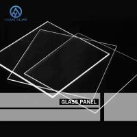 China Custom Tempered Glass Cover Plate 3mm Thickness Frosted with Drilling Holes for Lighting for sale
