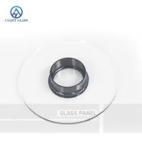 China 2mm Black Framed Tempered Glass Lens for CCTV Custom Cut to Size for sale
