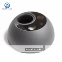 China 2mm Black Framed Tempered Glass Lens for CCTV Custom Cut to Size for sale