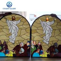 China Custom Leaded Stained Glass Window Artistic Home Decor Skylight 5mm Thick for sale