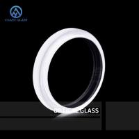 China Milky White Quartz Glass Plate with Step for Smart Wrist Watch 99.99% SiO2 0.8-100mm Thickness for sale