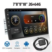 China Universal Car Fitment 2.5D IPS Touch Screen 2 32G Android 12 Car Multimedia Player 9/10 Inch Radio Audio Head Unit for sale
