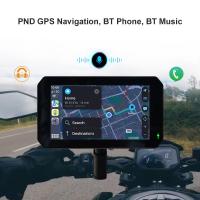 China 5 inch IPS Screen Waterproof Wireless Carplay Motorbike GPS Navigation Multimedia Player for motocycle for sale