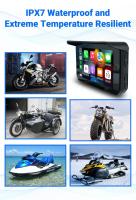 China 5 inch IPS Screen Waterproof Wireless Carplay Motorbike GPS Navigation Multimedia Player for motocycle for sale