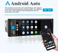 China Wired CarPlay/Android Auto Wifi Bluetooth Handsfree GPS FM USB HD Touch Screen MP5 Player 1DIN 6.86 Inch Android Car Radio for sale