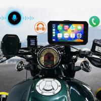 China Universal Year Motorcycle GPS Navigator with Wireless CarPlay and Android Auto Portable for sale