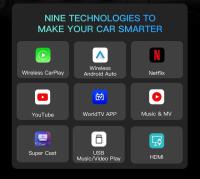 China 5V±0.2V 1.0A Power Input Carplay AI Box 8GB 128GB Built-in GPS Wifi Wireless Streaming Box for sale