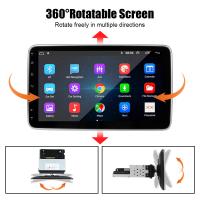 China Universal 10.1 Inch Rotatable Android Auto Radio Car Audio Bluetooth 1Din Multimedia DVD Player MP5 Stereo for sale