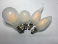 China 360 Degree LED Filament Bulb E27 E14 6w 500lm Frosted Milky Cover LED Filament Lamp for sale