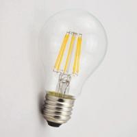 China 360 Degree LED Filament Bulb E27 E14 6w 500lm Frosted Milky Cover LED Filament Lamp for sale